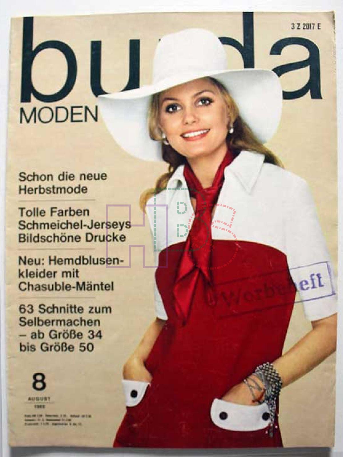 Коллекционный журнал Burda 8 1969. Он-лайн просмотр.