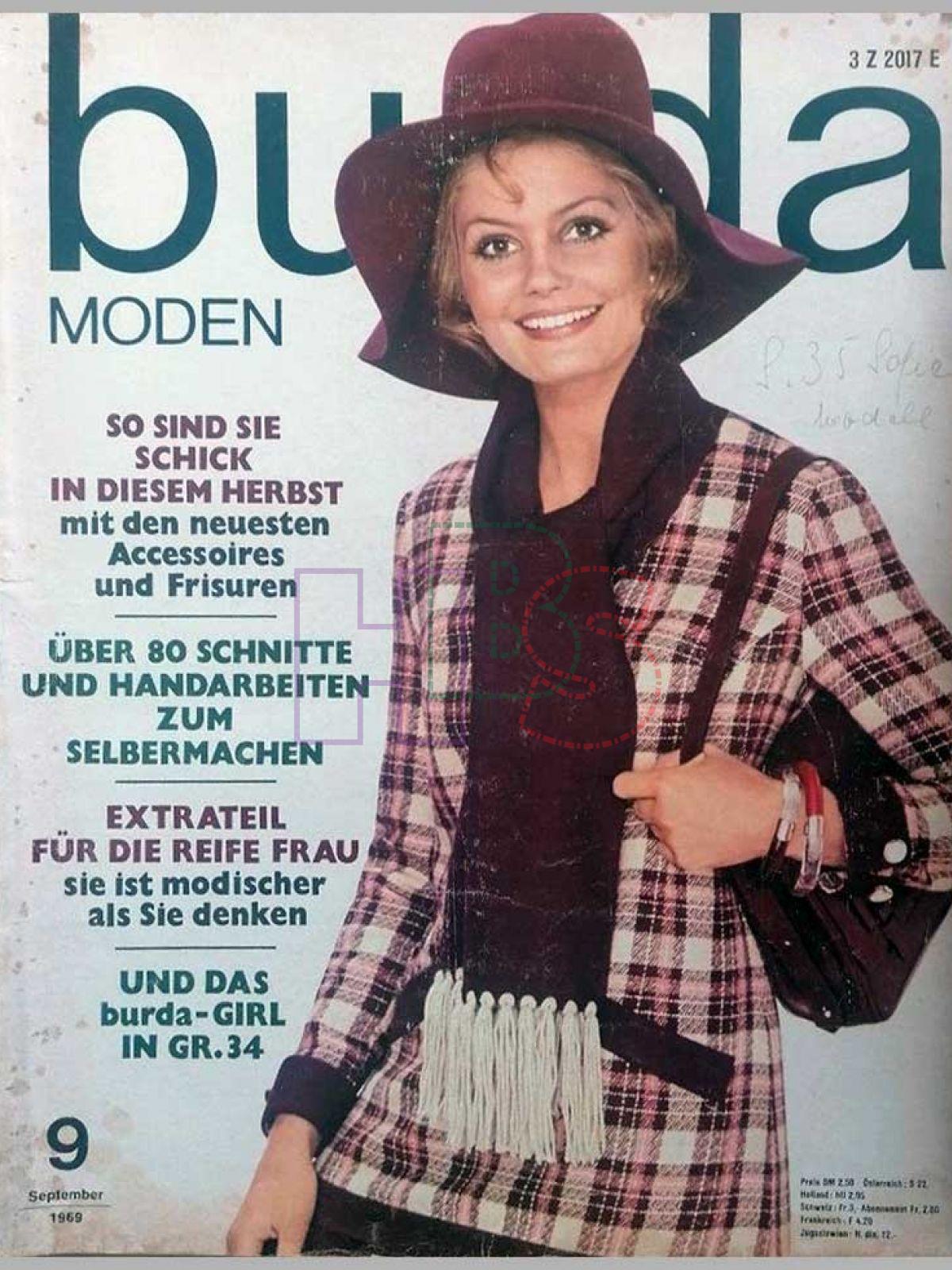 Коллекционный журнал Burda 9 1969. Он-лайн просмотр.