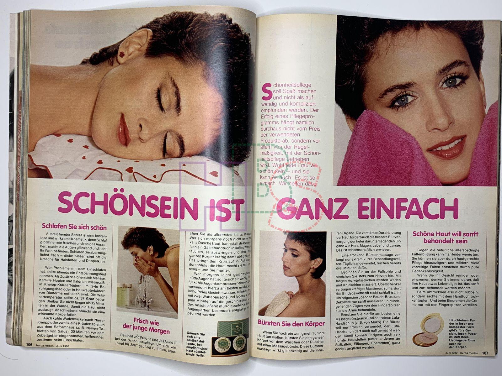 Коллекционный журнал Burda 6 1980. Он-лайн просмотр.