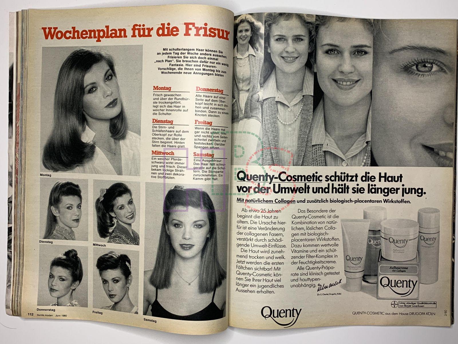 Коллекционный журнал Burda 6 1980. Он-лайн просмотр.